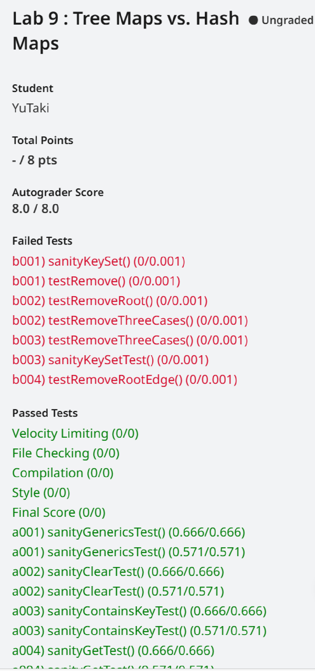 CS61B SP18 Lab9 Tree Maps vs. Hash Maps