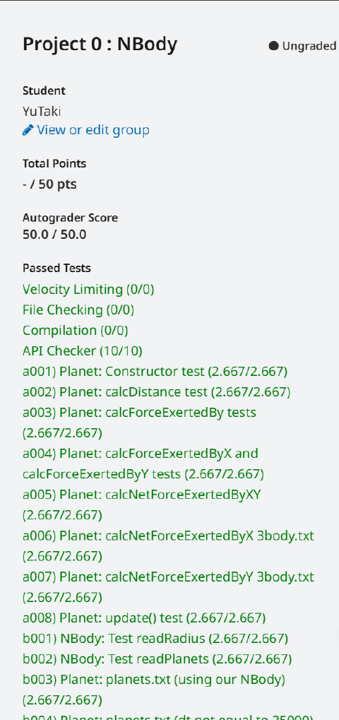 CS61B SP18 Project0 Nbody Simulation